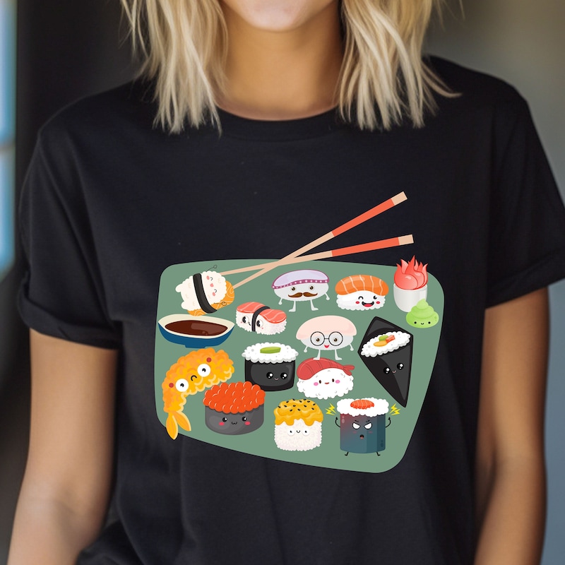 I Love Sushi Tshirt - Etsy