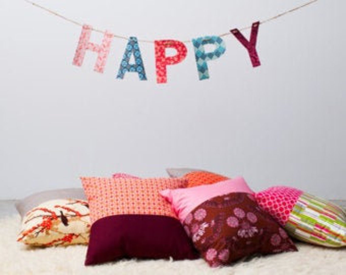 Custom Fabric Chipboard Banner Strung With Twine~custom Name Banner ...