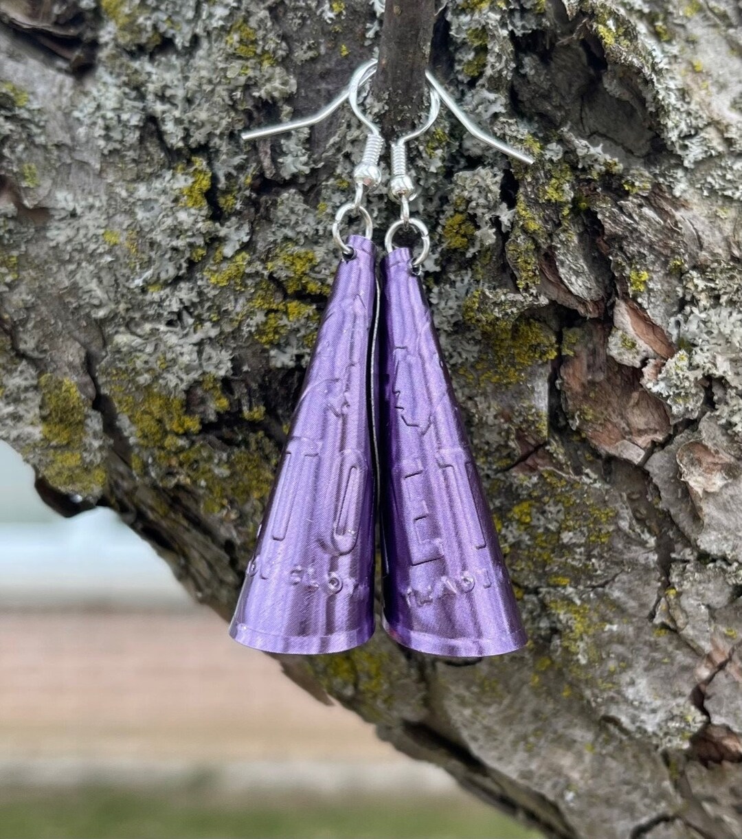 Purple Jingle Earrings small - Etsy