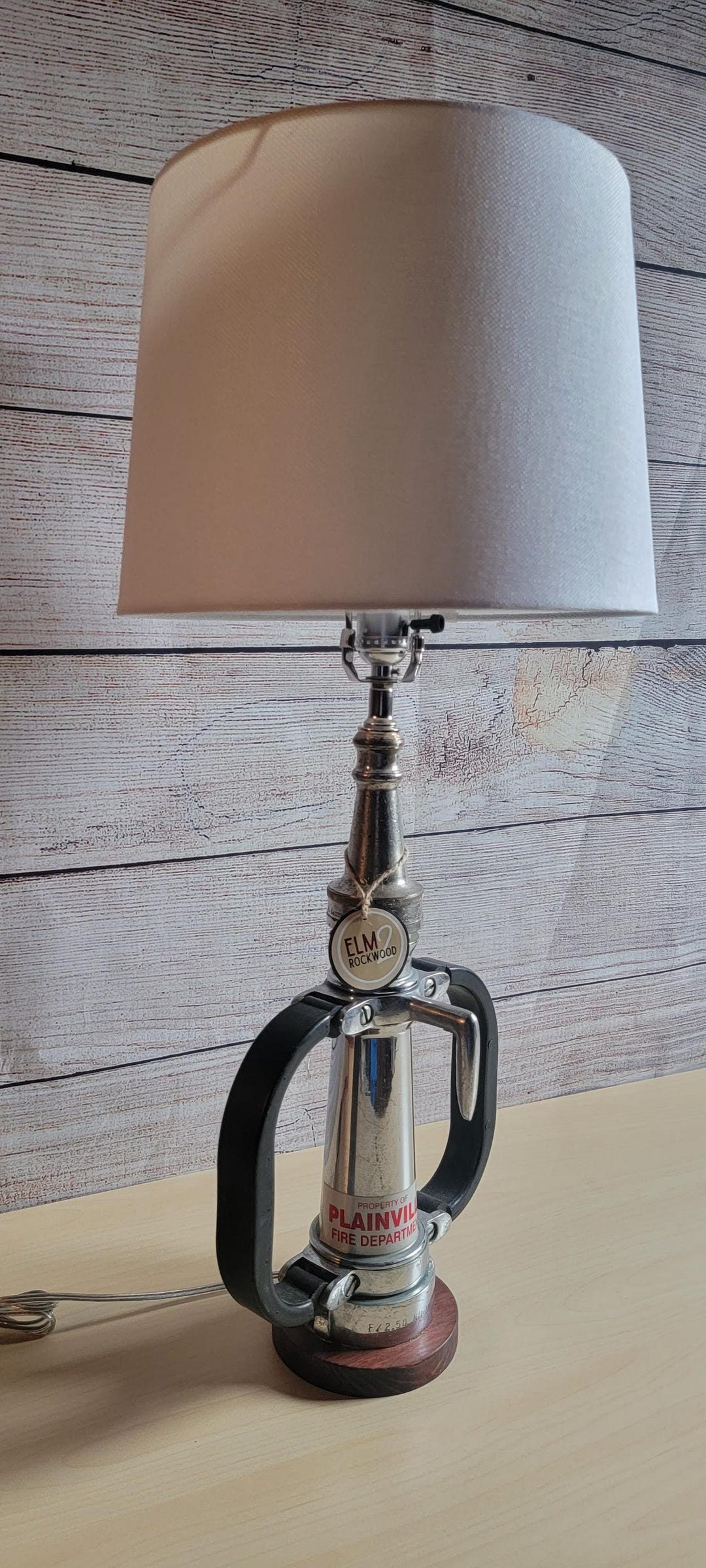Retired Fire Hose Nozzle Lamp – Bold Industrial Decor With Firefighter ...