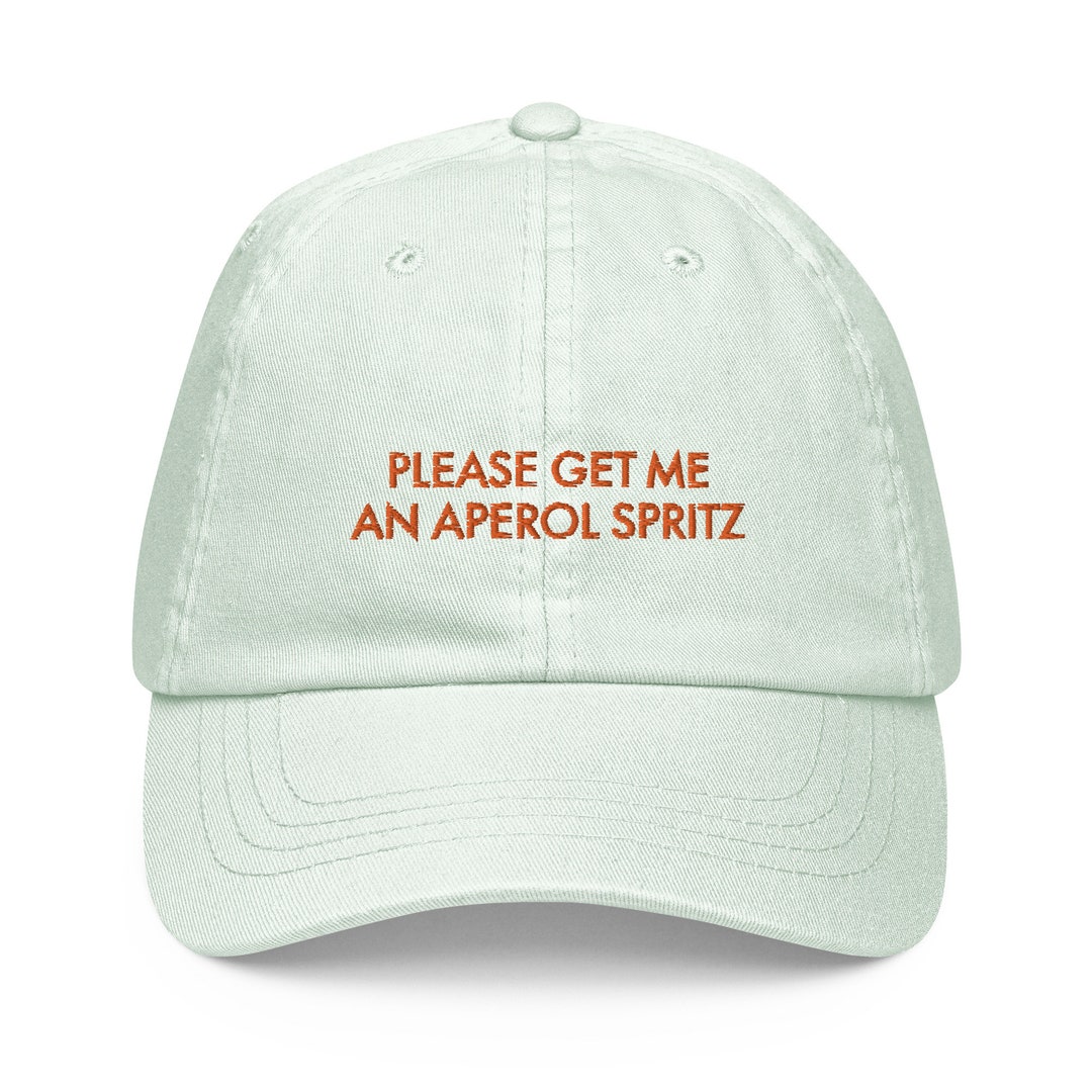 Aperol Spritz Cap – Pastel Embroidered Baseball Cap | Unisex Dad Hat ...