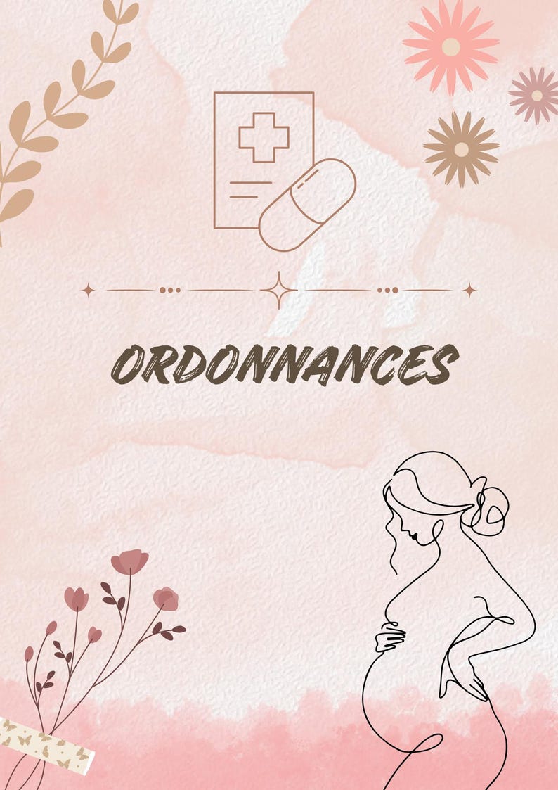 FICHES PDF pour classeur de grossesse - Etsy France