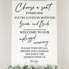 Welcome Sign With Interchangeable SVG, Tall Front Door Sign, Changeable ...