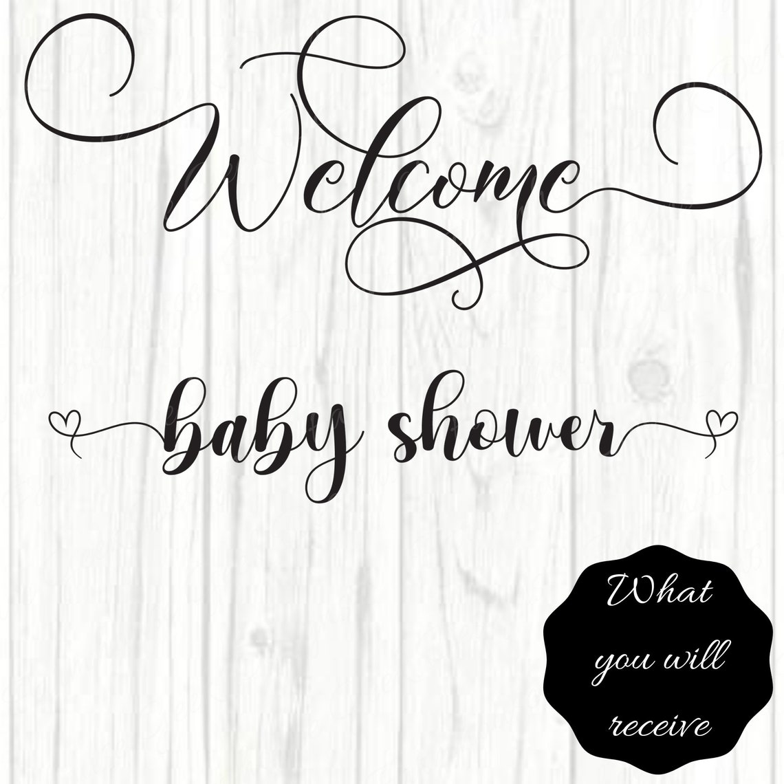 Baby Shower Welcome Sign SVG Welcome To Baby Shower Etsy
