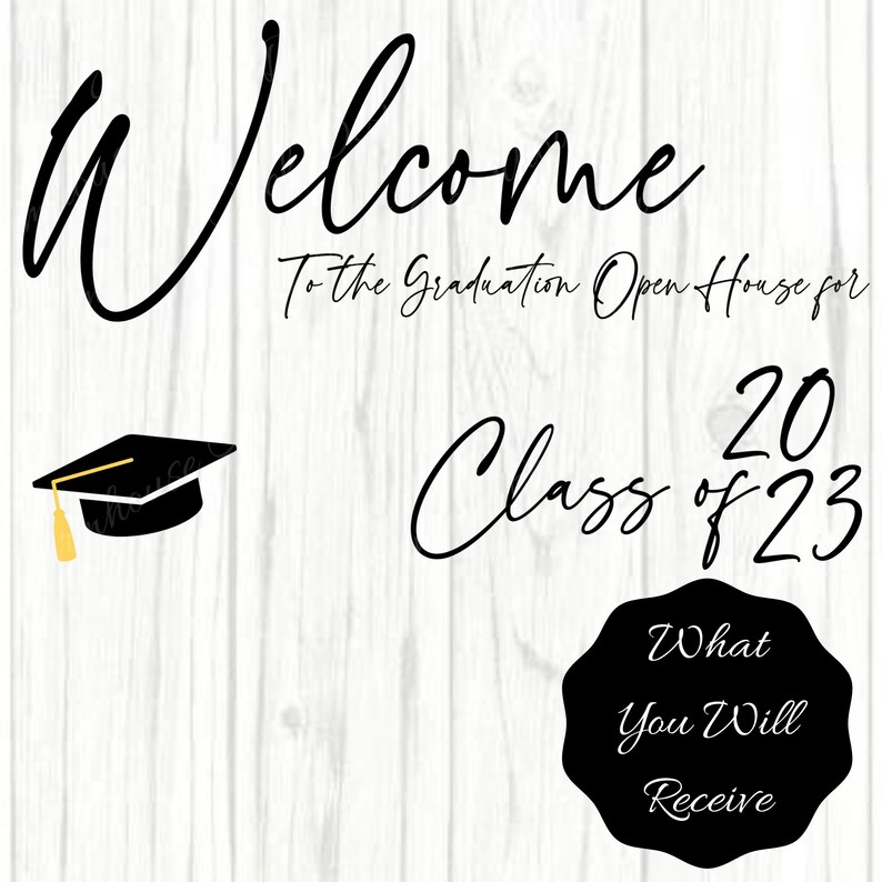Graduation Welcome Sign Template Graduation Party Welcome - Etsy