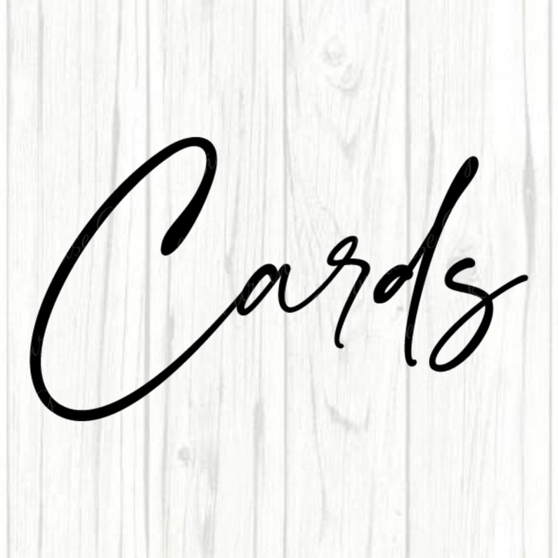 Card Box for Wedding SVG Cards Sign SVG Cards Sign for Box - Etsy