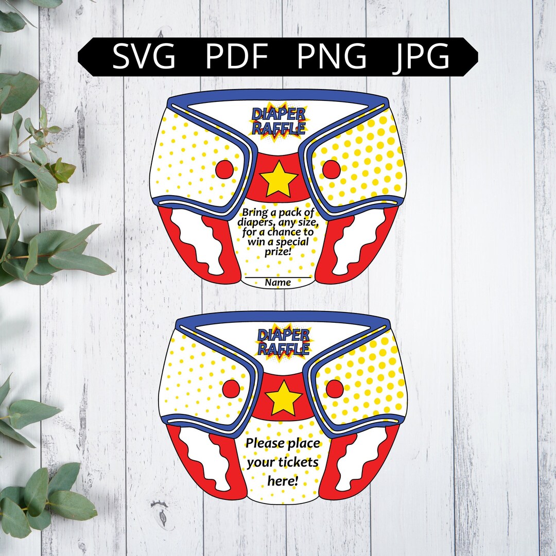 Superhero Baby Shower Game Diaper Raffle Invite Inserts Baby - Etsy