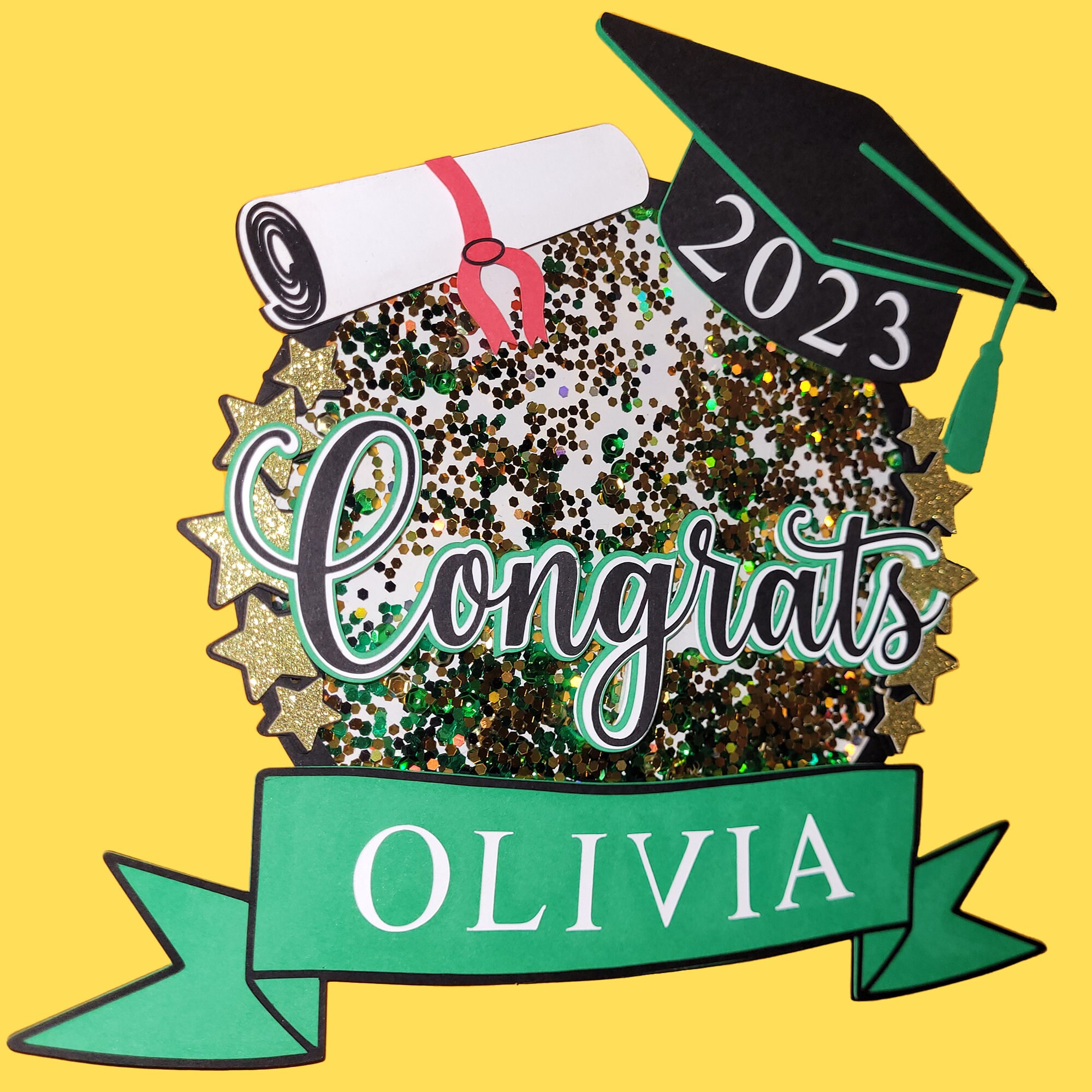 Graduation Cake Topper SVG Graduation Shaker Cake Topper - Etsy UK