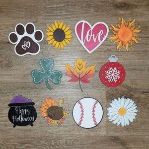 Welcome Sign With Interchangeable SVG, Tall Front Door Sign, Changeable ...