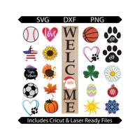 Interchangeable Welcome Sign - Etsy