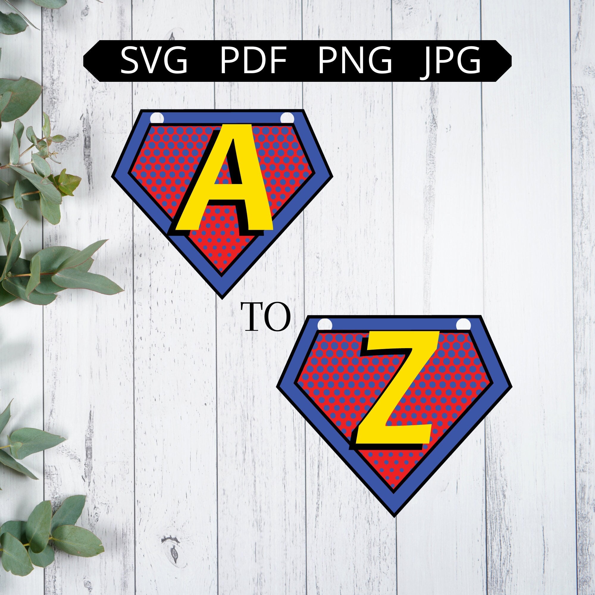 Superman Alphabet Schriftart