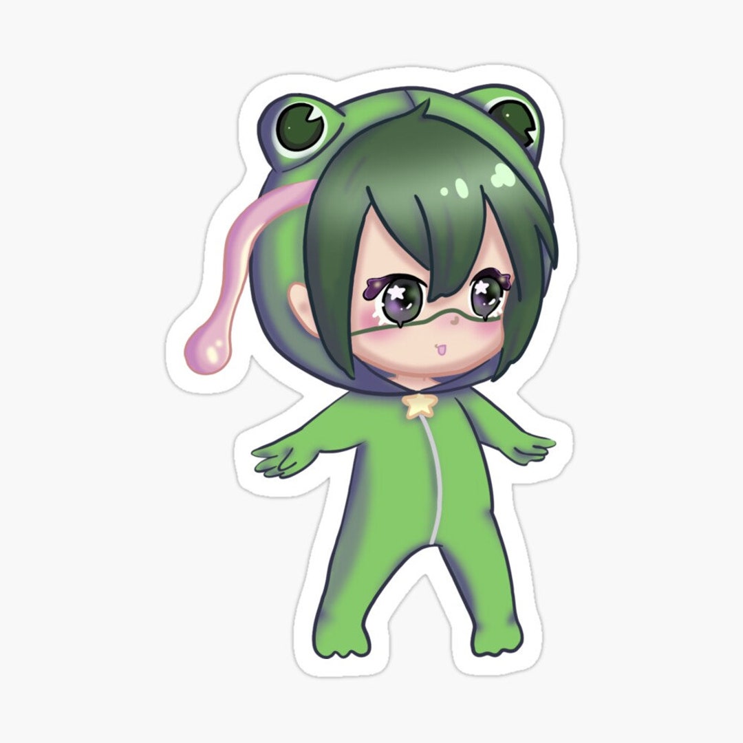 Froggie Hero Sticker - Etsy