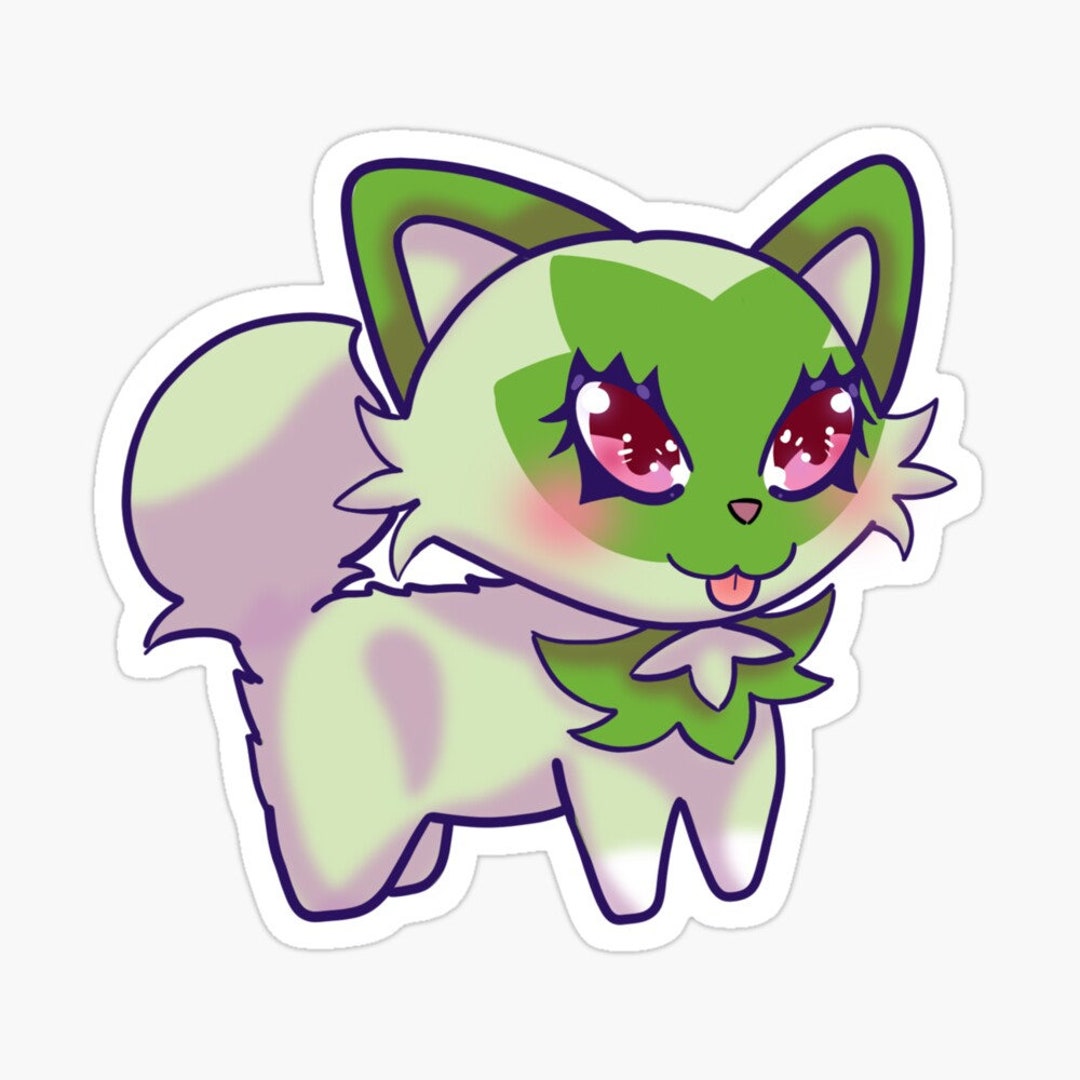 Sprigatito Sticker/ Print Mini - Etsy
