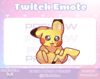 Pikachu Cheer Emote - Etsy