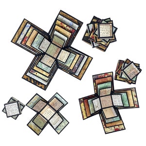 Explosion Box Square SVG, PDF and PNG, Display Box Template for All ...