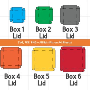 Explosion Box Square SVG, PDF and PNG, Display Box Template for All ...