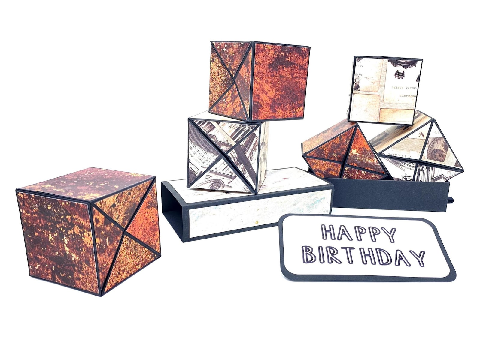 Rectangular Pop up Surprise Gift Box Template SVG PDF and - Etsy Canada