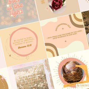 Bible Quotes Instagram Post Templates Canva - Etsy