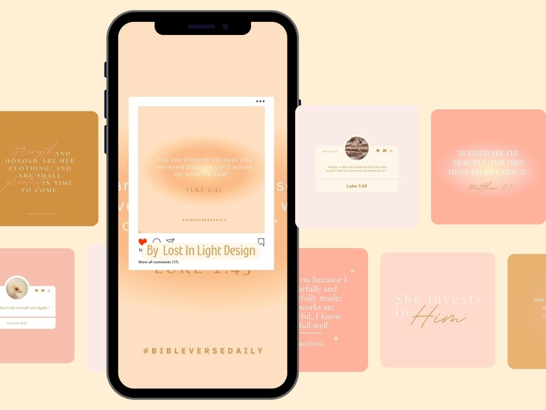Bible Verses for Women Instagram Post Templates Canva - Etsy