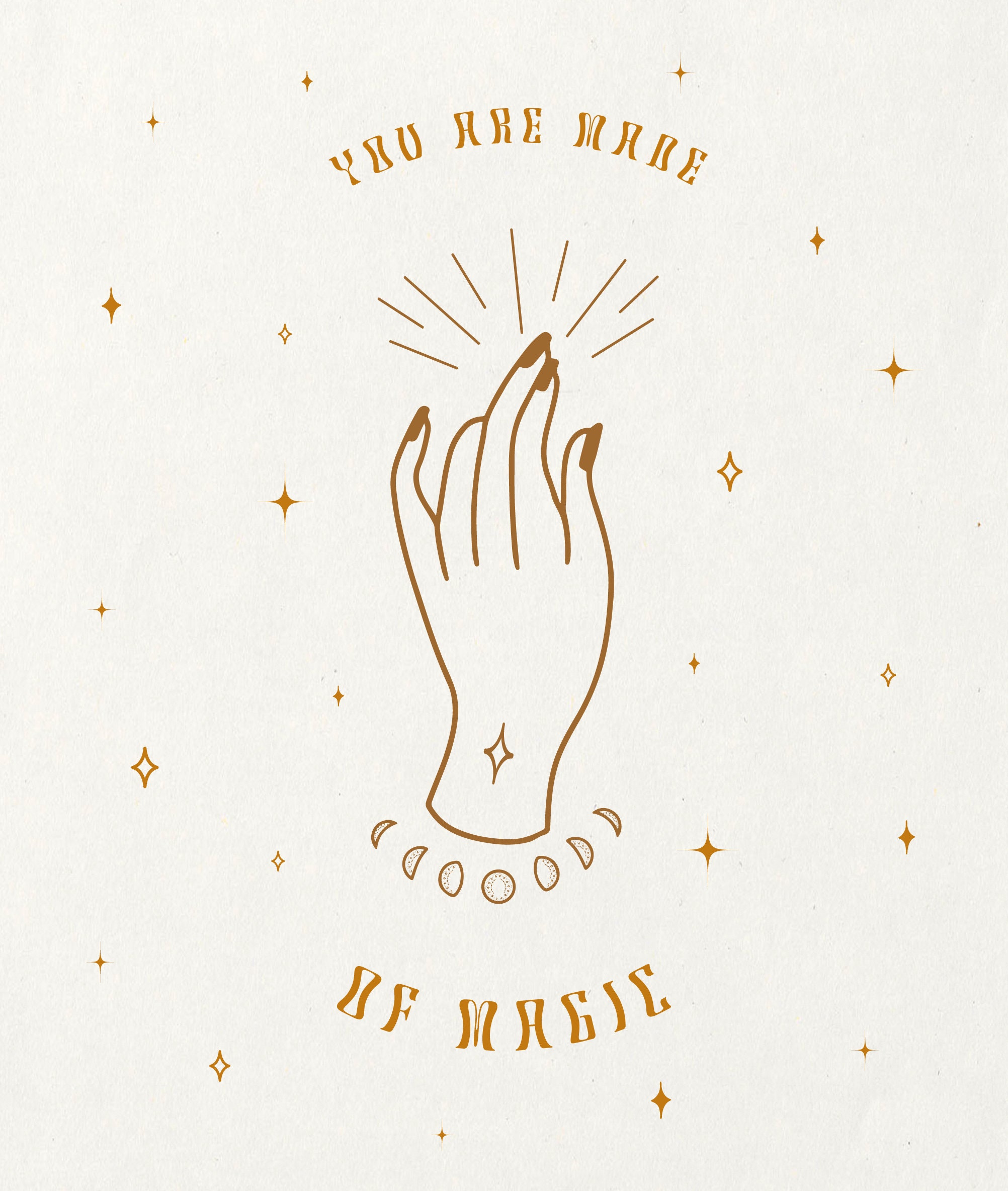 Magic Hand Design Clipart SVG Celestial Hand Vector Magic | Etsy