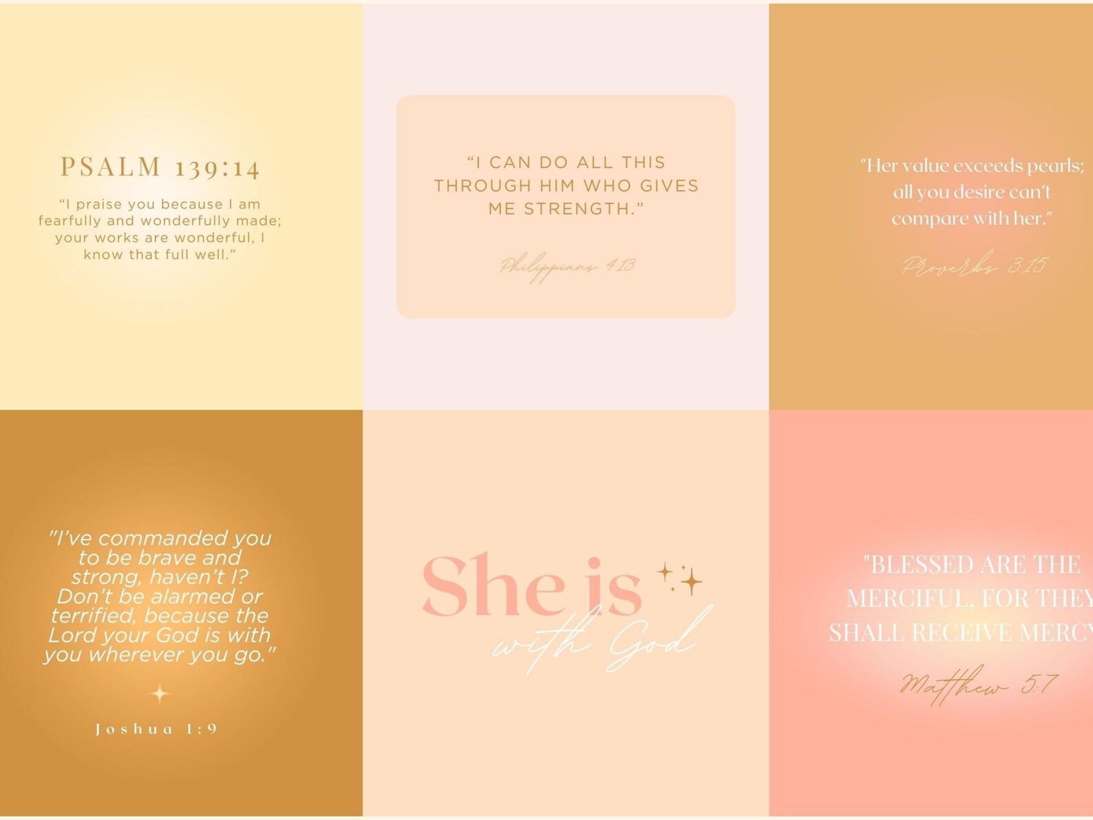 Bible Verses for Women Instagram Post Templates Canva - Etsy