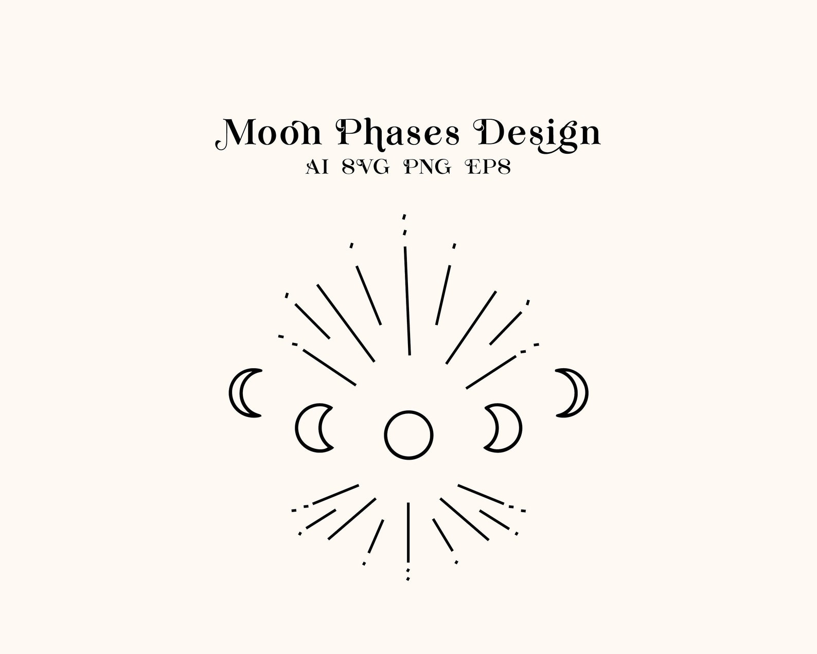 Moon Phases Design Clipart, SVG Celestial Moon Phase, Vector Moons Png ...