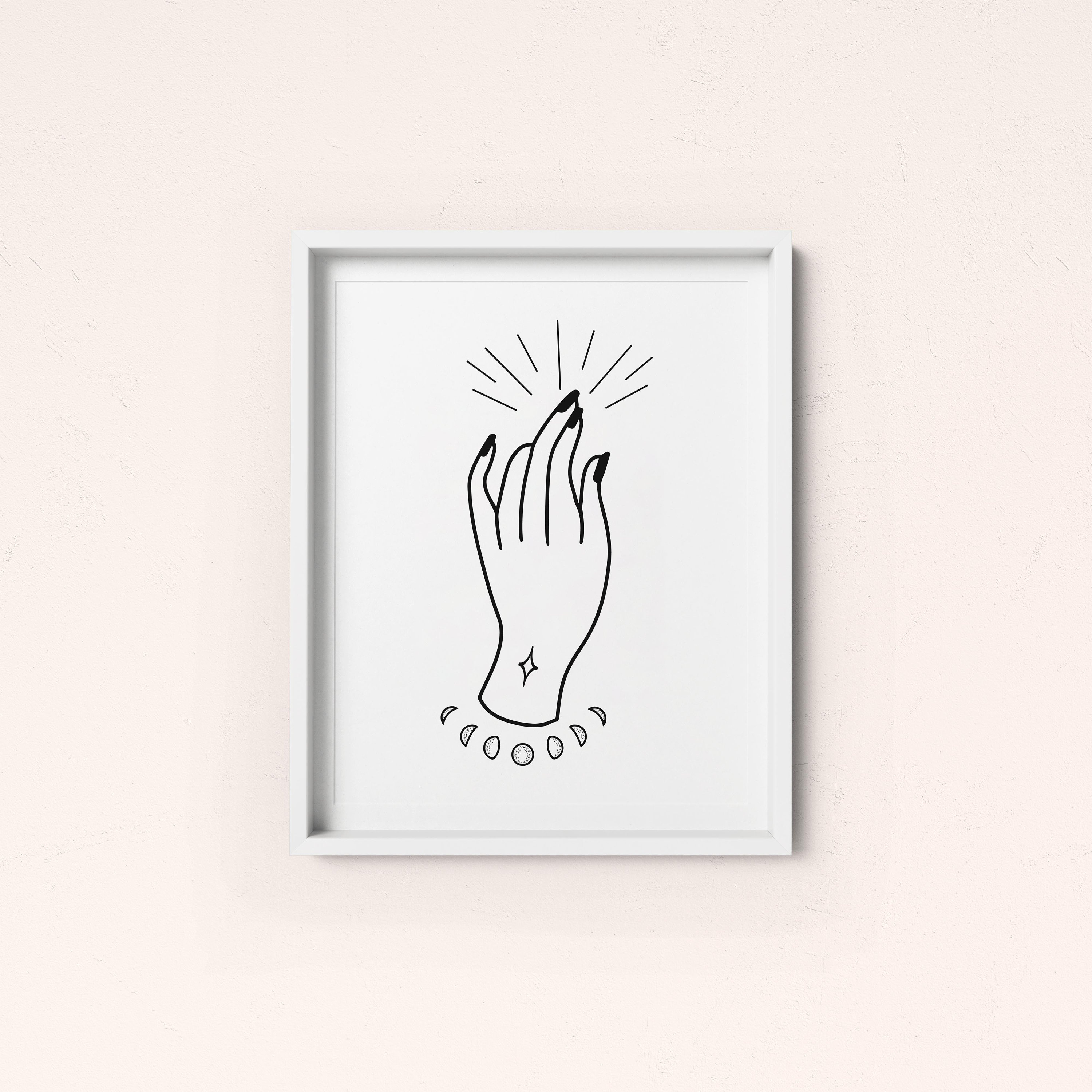 Magic Hand Design Clipart, SVG Celestial Hand, Vector Magic Hand Png ...