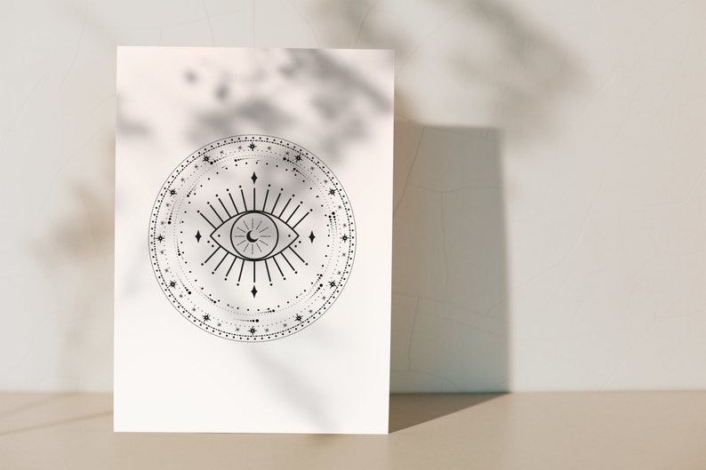 Celestial Bundle Designs Clipart SVG Celestial Eye Vector - Etsy México