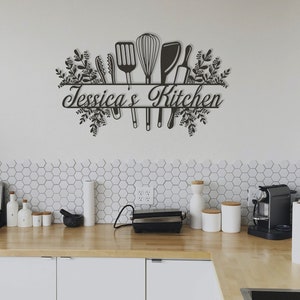 Metal Kitchen Wall Decor, Kitchen Metal Decor, Kitchen Metal Art - Etsy