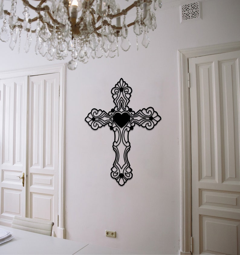 Christian Cross Wall Art Metal Wall Decor 3D Faith Gift - Etsy