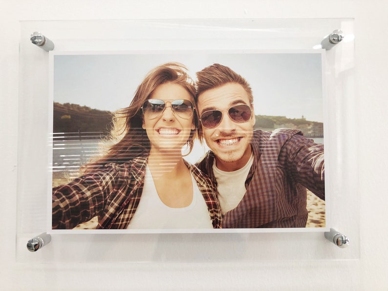 Custom Acrylic Floating Frame: Double Glass Photo Gallery Wall Art - Etsy
