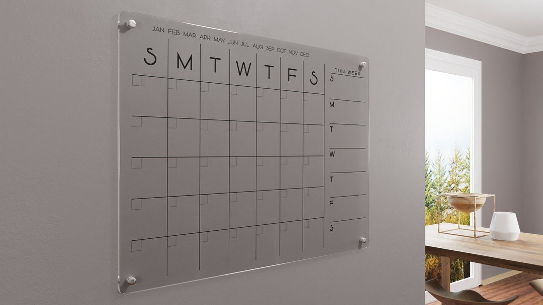 Customizable Family Calendar | Personalized Acrylic Calendar | Family ...