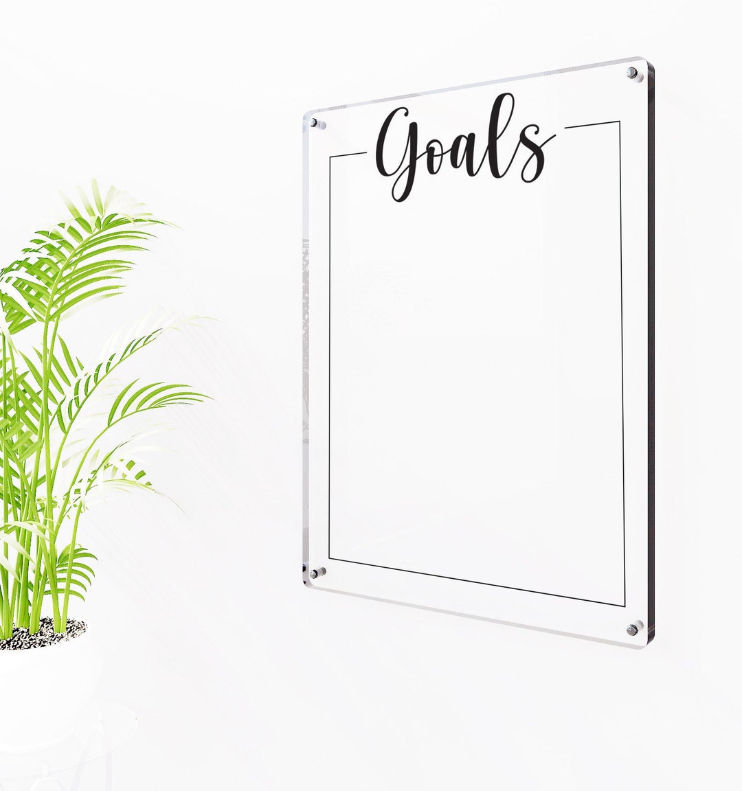 Dry Erase Goal Planner 2024, Goals Tracker Board, to Do List for Wall ...