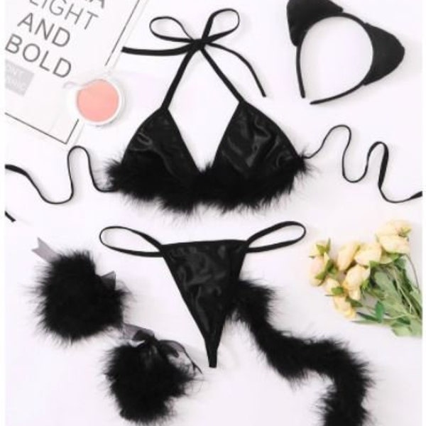 Sexy Fuzzy Bra - Etsy UK