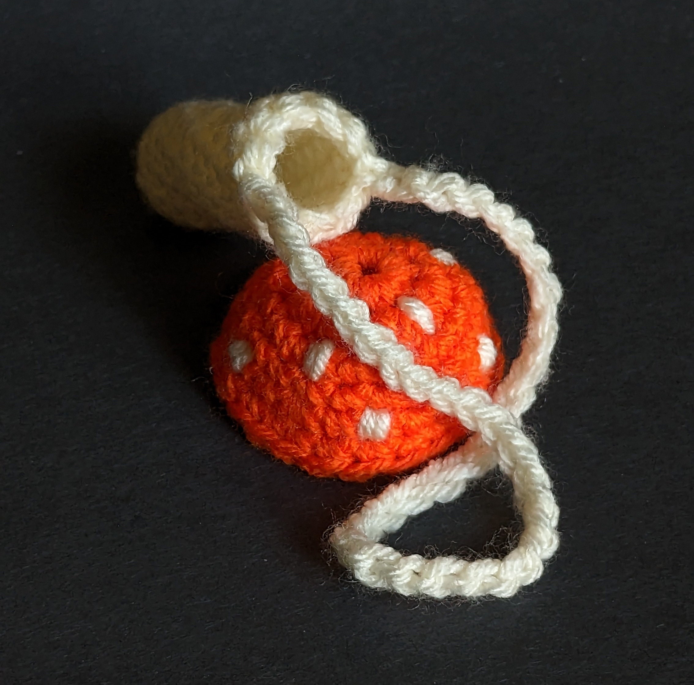 Pochette champignon Support de fil au crochet pour baume à lèvres ...