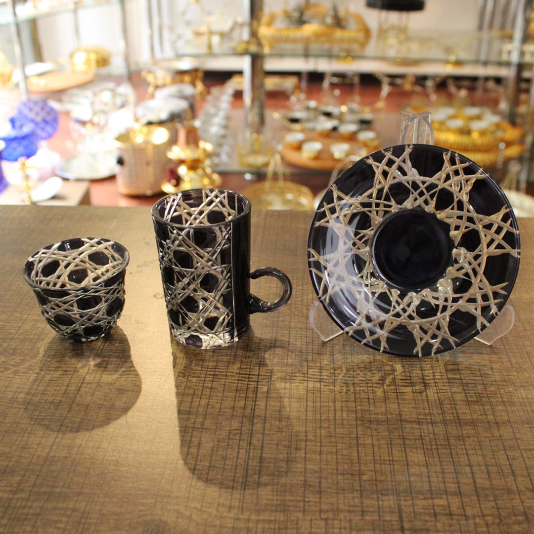Premium Crystal Turkish Tea Glass Set Crystal Coffee Glass - Etsy