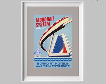 Monorail Poster - Etsy