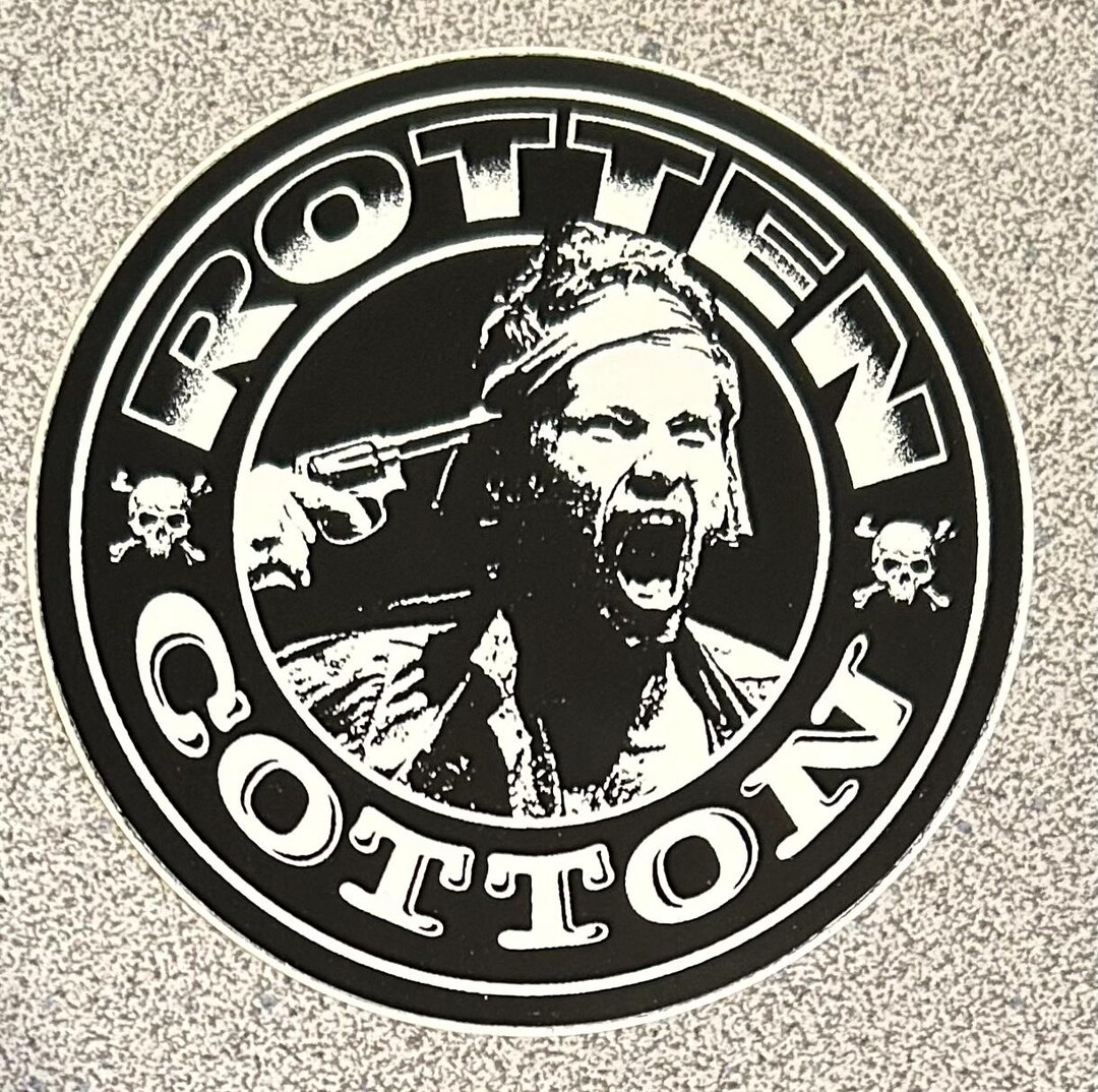 Vintage Rotten Cotton Sticker! Round 3.5 Inches! RARE! FREE SHIPPING - Etsy