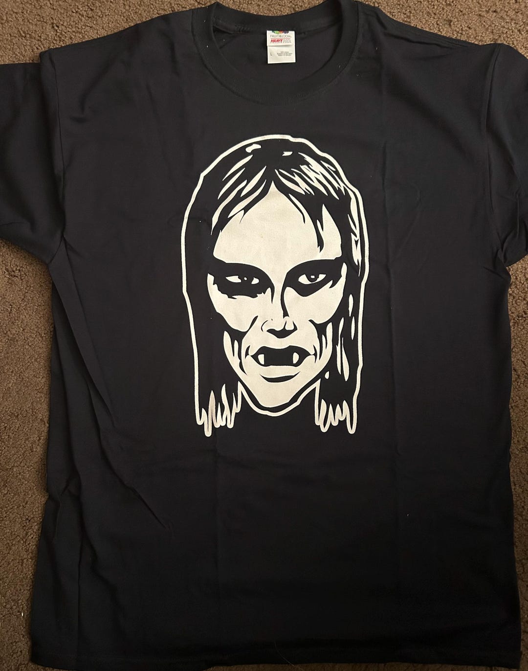 XXL Ghoul Girl T-shirt. Original Rotten Cotton Hand Screen Printed. Old ...