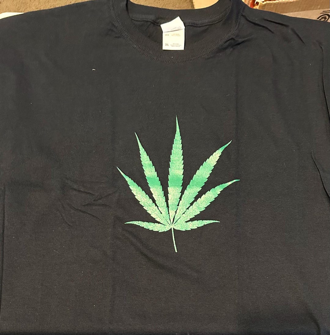 XXL Sweet Leaf T-shirt! Original Rotten Cotton Hand Screen Printed. Old ...
