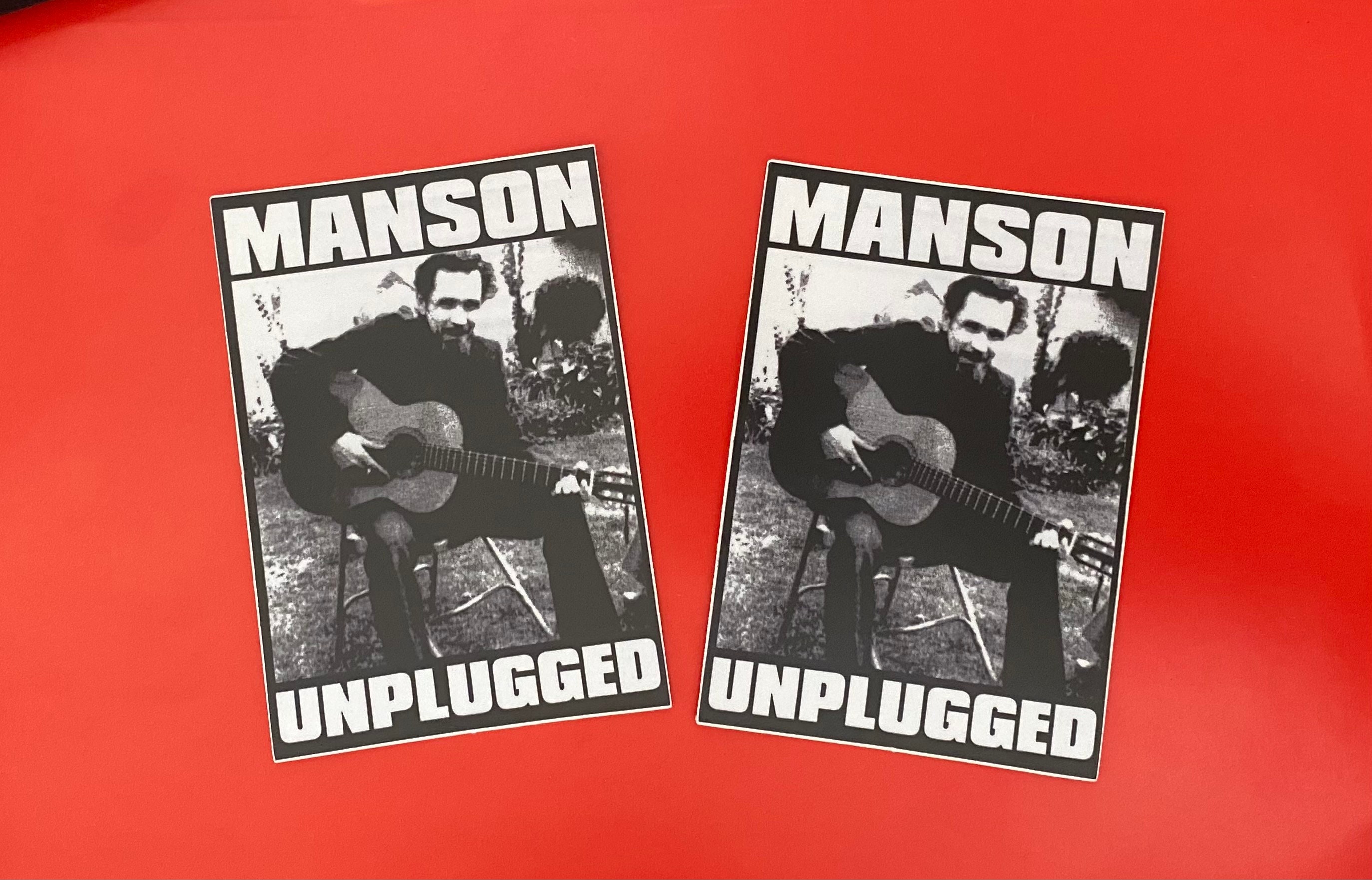 Manson Unplugged Vinyl Sticker Huge 4 Inches | Etsy