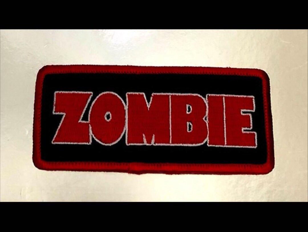 Zombie - Embroidered Patch With Iron-on Backing. - Etsy