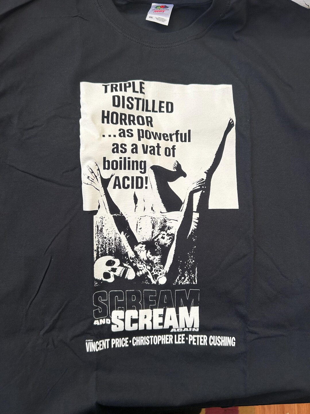 XXXL Scream and Scream Again T-shirt. Original Rotten Cotton Hand ...