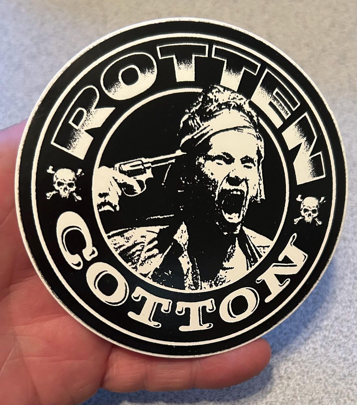 Vintage Rotten Cotton Sticker! Round 3.5 Inches! RARE! FREE SHIPPING - Etsy