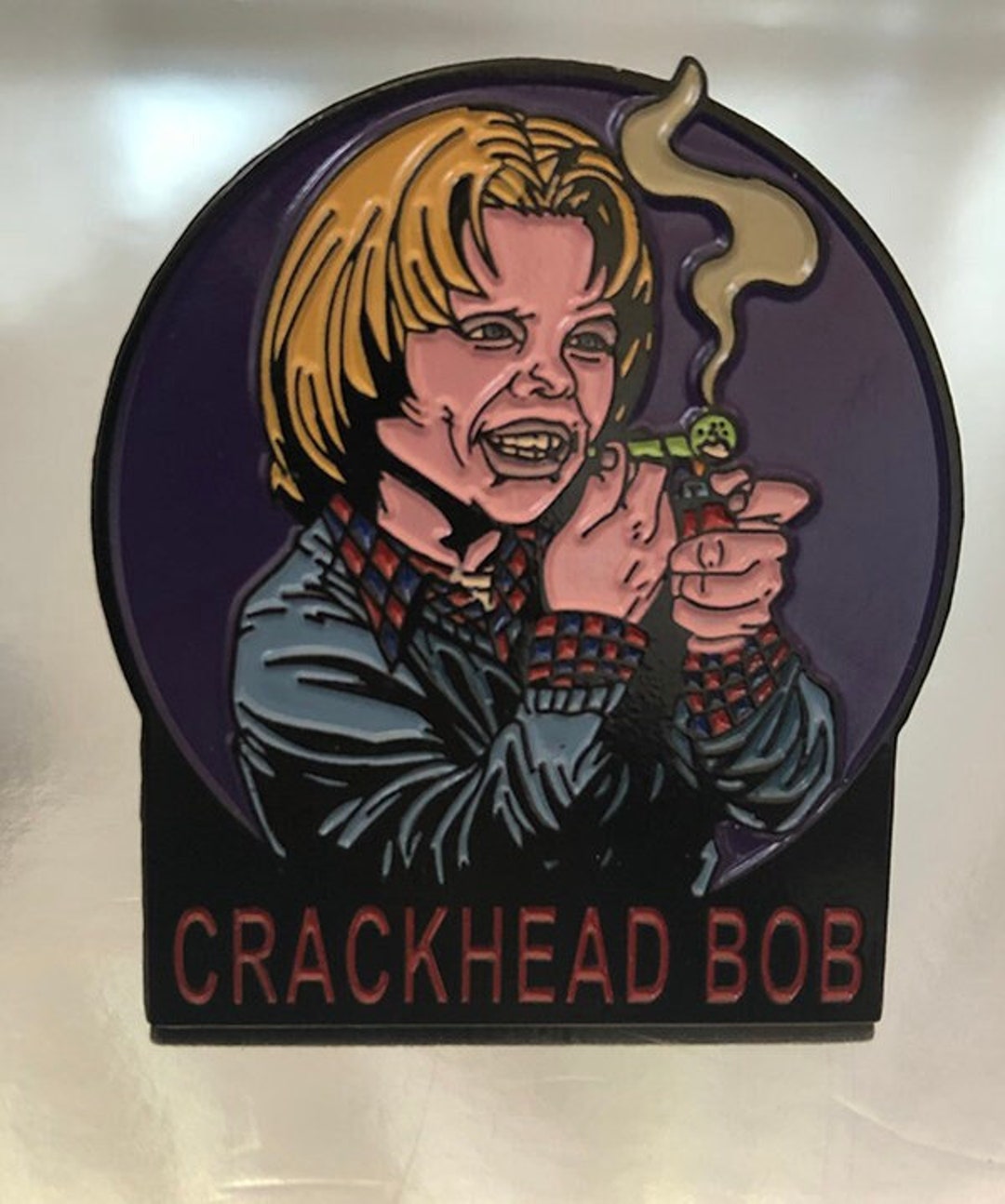 Crackhead Bob Enamel Pin - Etsy