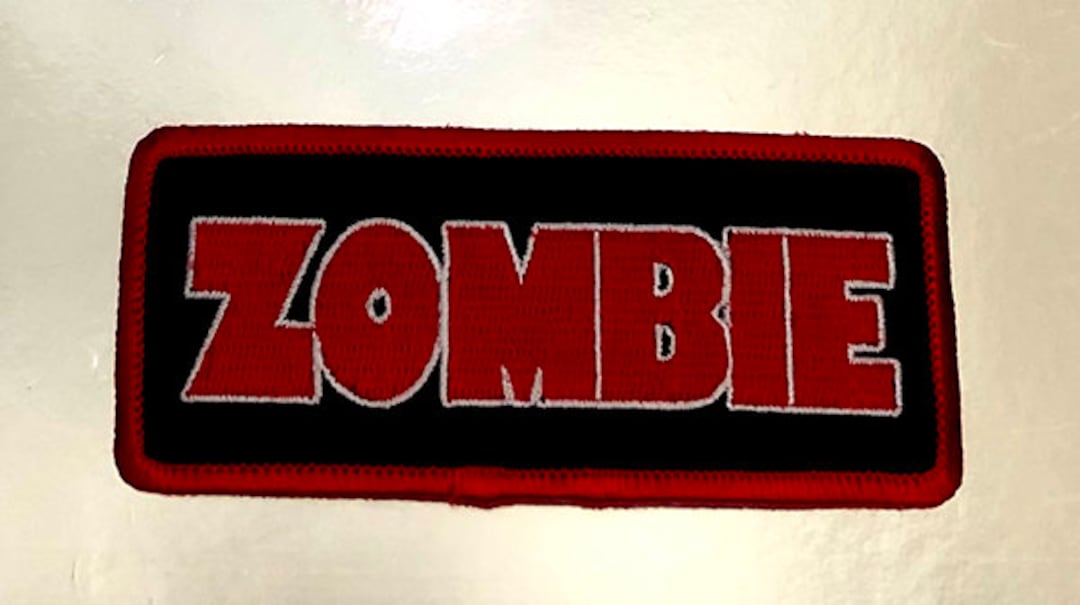 Zombie Embroidered Patch With Iron-on Backing. - Etsy
