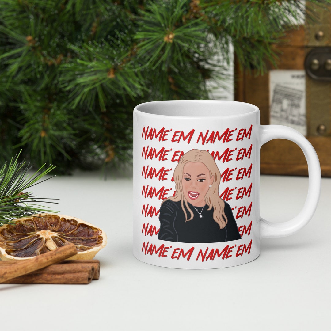 Sutton Stracke Name Em White Glossy Mug Real Housewives of Beverly ...