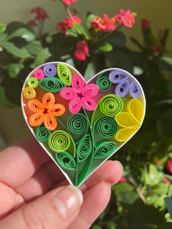 Quilled Magnet Quilling Paper Magnets Handmade Magnet - Etsy