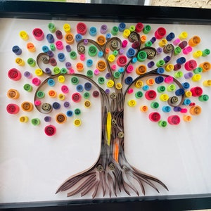 Quilling Paper Tree of Life- Quilling Art - Paper Quilled Tree of Life ...