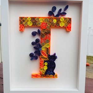 Quilling Letter Art - Quilling Art Wall Decor- Quilling Paper Art ...